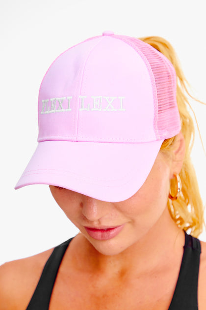 Flexi Ponytail Cap (Pink) – Flexi Lexi Fitness